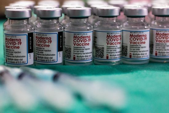 Bunch Moderna Covid19 Vaccine Shells Kept Editorial Stock Photo - Stock ...