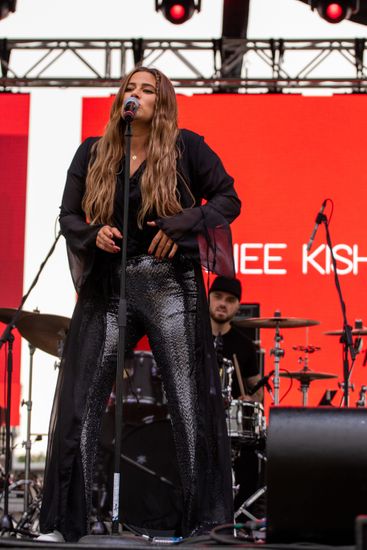 Indigenous Artist Shawnee Kish Performs During Editorial Stock Photo ...