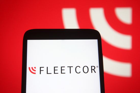 This Photo Illustration Fleetcor Technologies Logo Editorial Stock ...