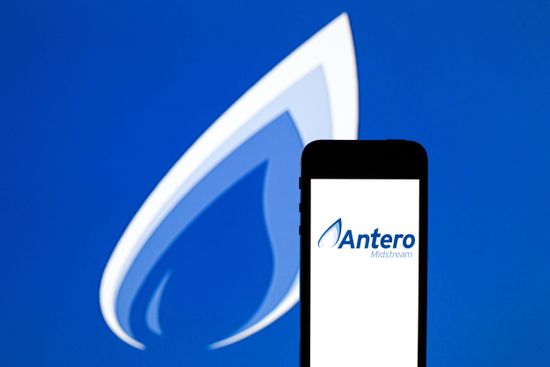 This Photo Illustration Antero Midstream Logo Editorial Stock Photo ...