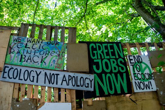 Green Jobs Now End Ecocide Messages Editorial Stock Photo - Stock Image ...