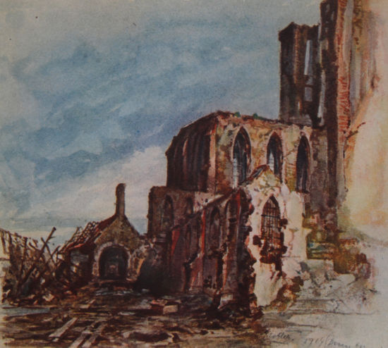 Painting Messines France By Adolf Hitler Editorial Stock Photo - Stock ...