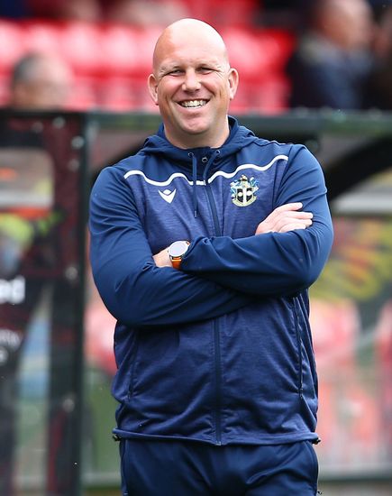 Sutton United Manager Matt Gray Editorial Stock Photo - Stock Image ...