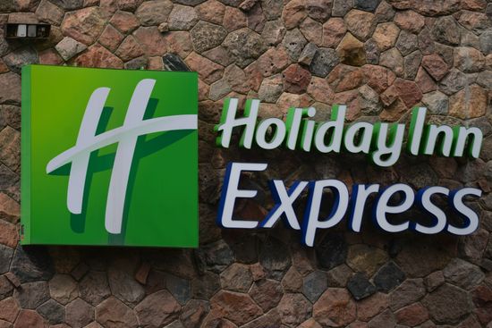 Logo Holiday Inn Express Midpriced Hotel Editorial Stock Photo - Stock ...