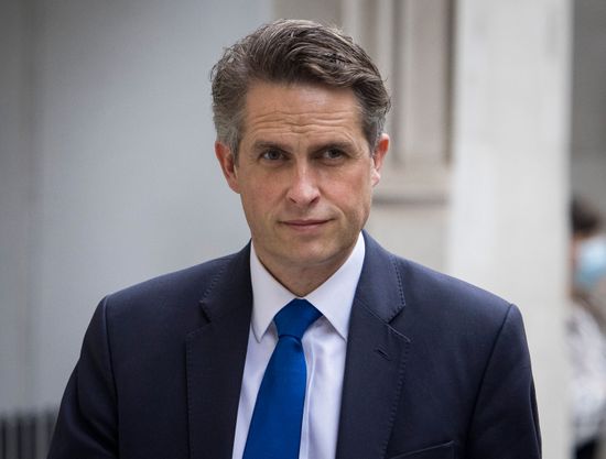 Education Secretary Gavin Williamson Arrives Department Editorial Stock ...