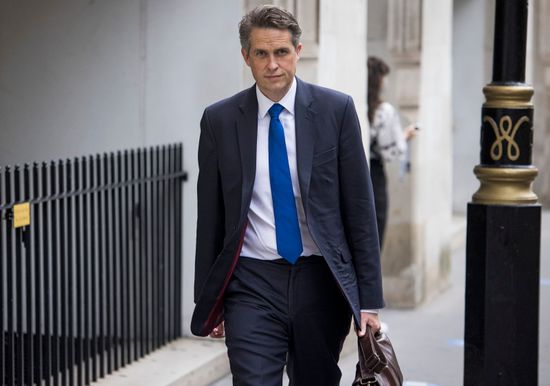 Education Secretary Gavin Williamson Arrives Department Editorial Stock ...