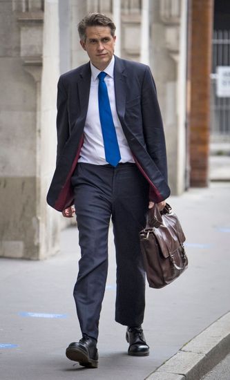 Education Secretary Gavin Williamson Arrives Department Editorial Stock ...
