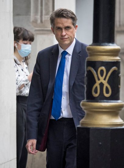 Education Secretary Gavin Williamson Arrives Department Editorial Stock ...