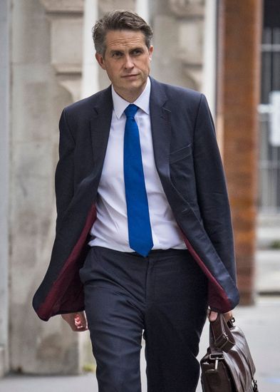 Education Secretary Gavin Williamson Arrives Department Editorial Stock ...
