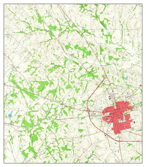 Usa Timeless Maps Brenham Texas Map Editorial Stock Photo - Stock Image ...