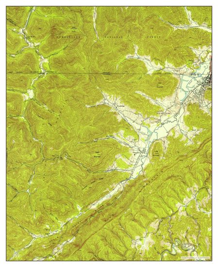 Usa Timeless Maps Jellico West Tennessee Editorial Stock Photo - Stock ...