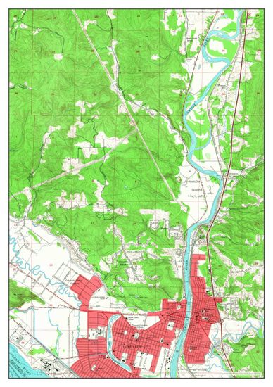Usa Timeless Maps Kelso Washington Map Editorial Stock Photo - Stock ...