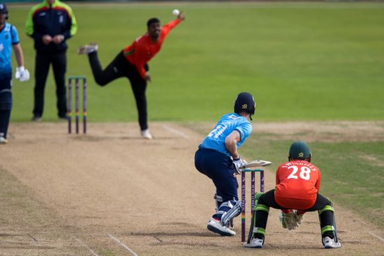 Rob Keogh Faces Rehan Ahmed During Editorial Stock Photo - Stock Image ...