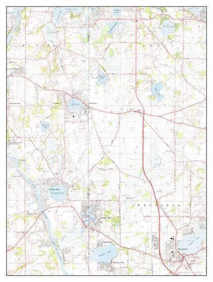 Usa Timeless Maps Wauconda Illinois Map Editorial Stock Photo - Stock ...
