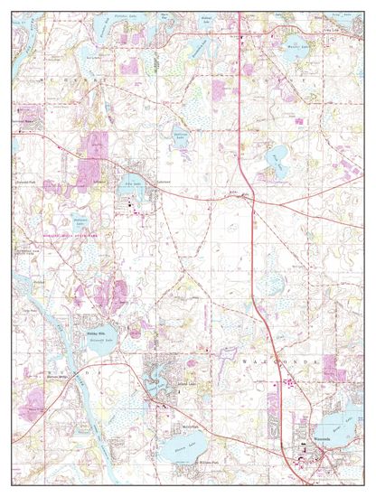 Usa Timeless Maps Wauconda Illinois Map Editorial Stock Photo - Stock ...
