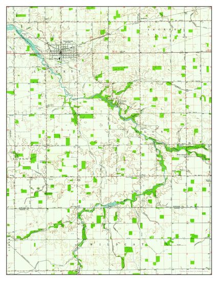 Usa Timeless Maps Greentown Indiana Map Editorial Stock Photo - Stock ...