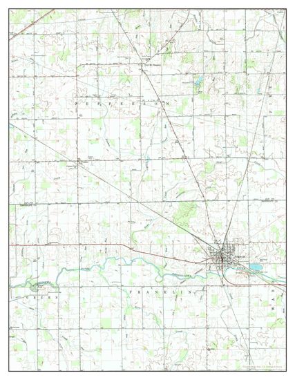 Usa Timeless Maps Ridgeville Indiana Map Editorial Stock Photo - Stock ...