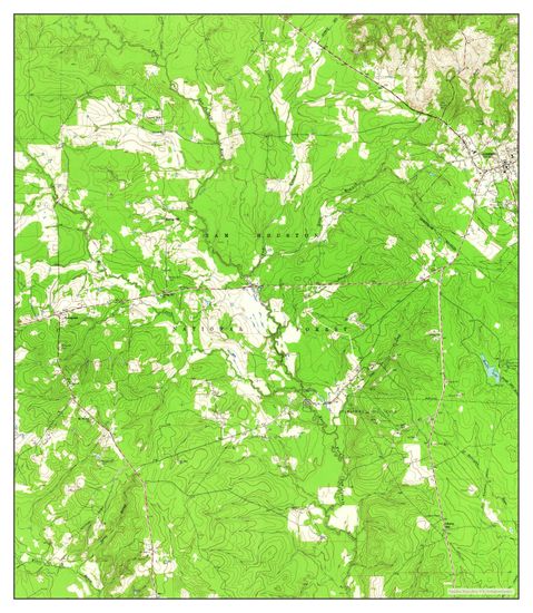 Usa Timeless Maps Coldspring Texas Map Editorial Stock Photo - Stock ...