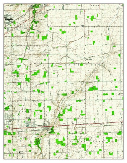 Usa Timeless Maps Cumberland Indiana Map Editorial Stock Photo - Stock ...