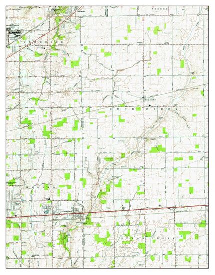 Usa Timeless Maps Cumberland Indiana Map Editorial Stock Photo - Stock ...