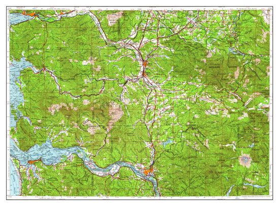 Usa Timeless Maps Hoquiam Washington Map Editorial Stock Photo - Stock ...