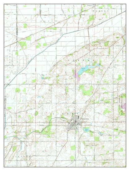 Usa Timeless Maps North Liberty Indiana Editorial Stock Photo - Stock ...