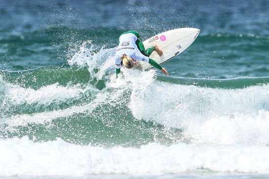 Alys Barton During Boardmasters Open Surfing Editorial Stock Photo ...