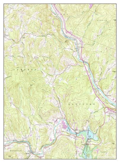 Usa Timeless Maps Quechee Vermont Map Editorial Stock Photo - Stock ...