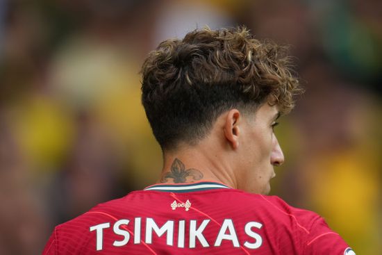 Neck Tattoo Kostas Tsimikas Liverpool 21 Editorial Stock Photo - Stock ...