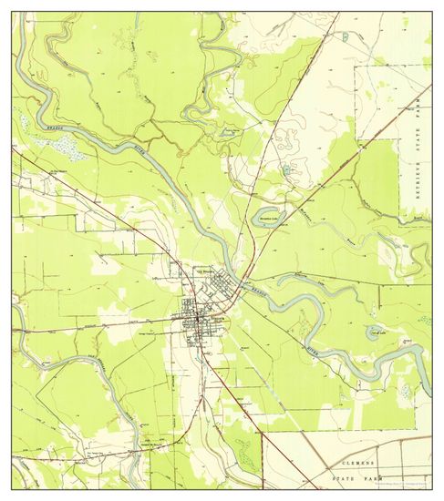 Usa Timeless Maps Brazoria Texas Map Editorial Stock Photo - Stock ...