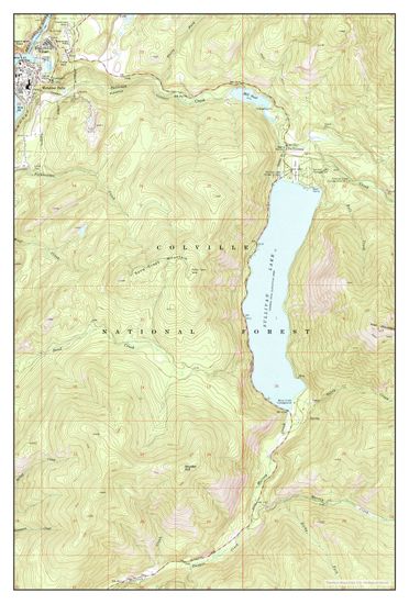 Usa Timeless Maps Metaline Falls Washington Editorial Stock Photo ...