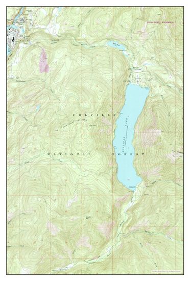 Usa Timeless Maps Metaline Falls Washington Editorial Stock Photo ...