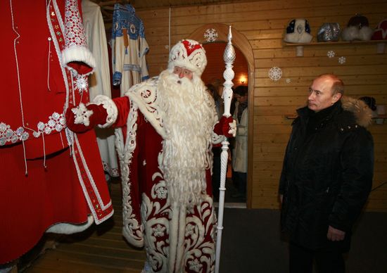 Russian President Vladimir Putin Father Frost Editorial Stock Photo ...