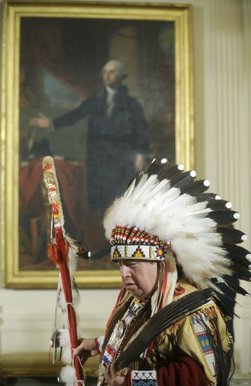 Members Sioux Indian Tribe Attends Medal Editorial Stock Photo - Stock ...