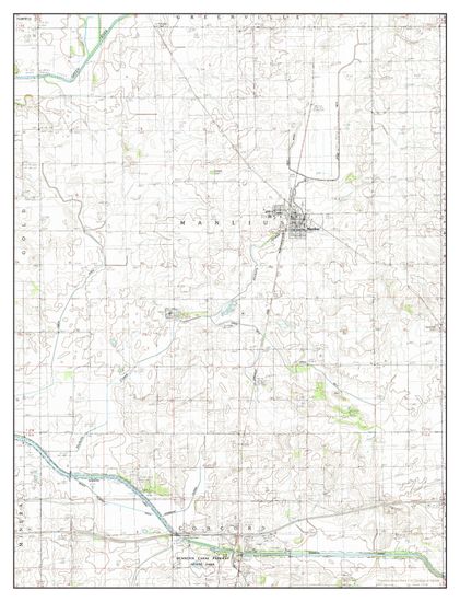 Usa Timeless Maps Manlius Illinois Map Editorial Stock Photo - Stock ...