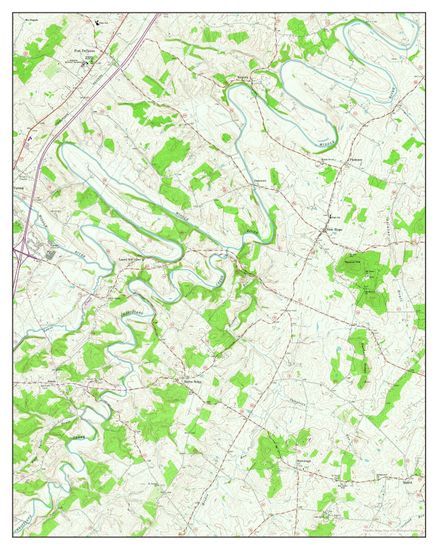 Usa Timeless Maps Fort Defiance Virginia Editorial Stock Photo - Stock ...