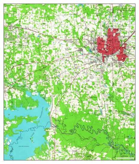Usa Timeless Maps Texarkana Texas Map Editorial Stock Photo - Stock ...