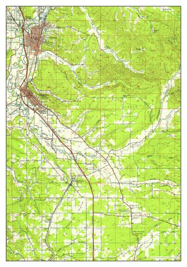 Usa Timeless Maps Centralia Washington Map Editorial Stock Photo ...