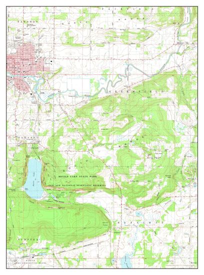 Usa Timeless Maps Baraboo Wisconsin Map Editorial Stock Photo - Stock ...