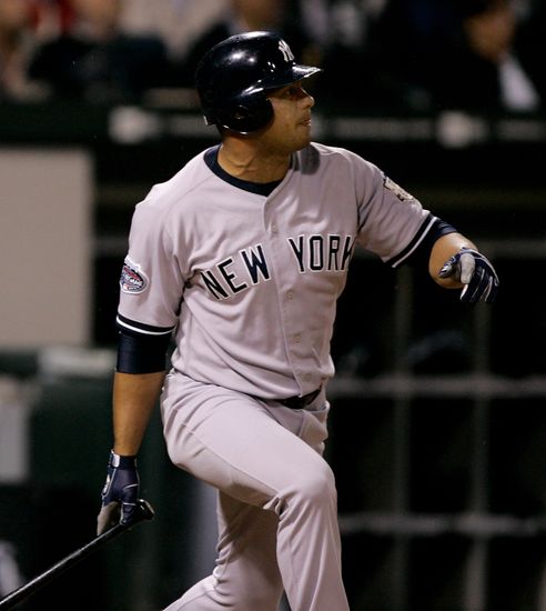 New York Yankees Bobby Abreu Follows Editorial Stock Photo - Stock ...