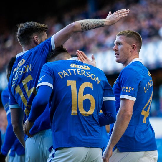 John Lundstram Rangers Celebrates His Goal Editorial Stock Photo ...