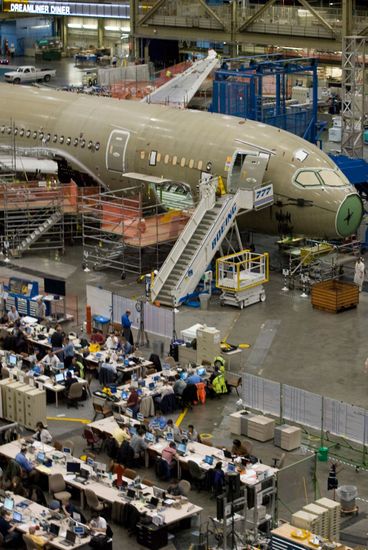Boeing Employees Work Computer Terminals Wing Editorial Stock Photo ...