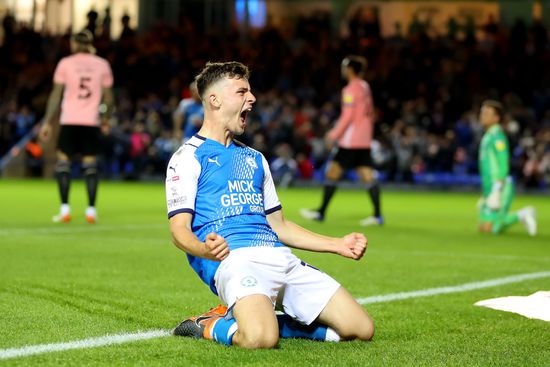 Harrison Burrows Peterborough United Celebrates After Editorial Stock ...