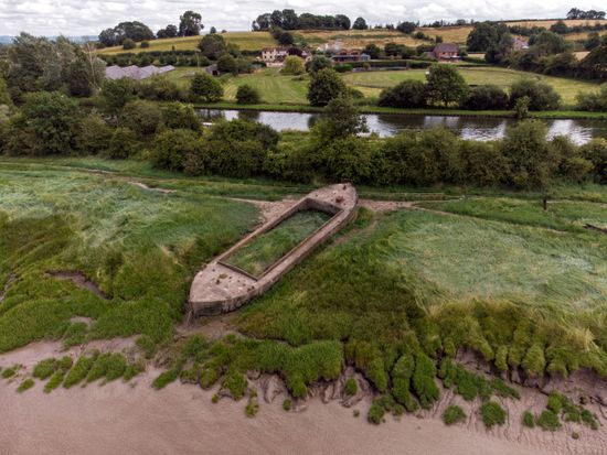 Purton Hulks Purton Ships Graveyard Gloucestershire Editorial Stock ...