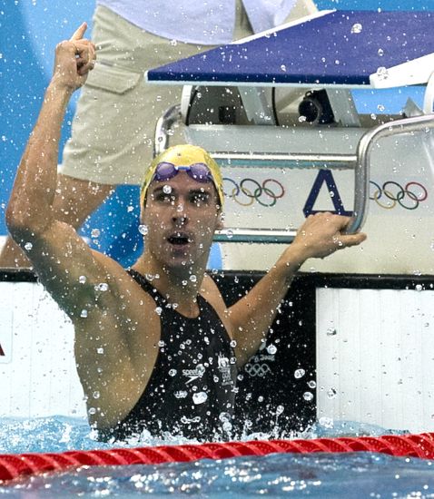 Australian Swimmer Eamon Sullivan Jubilates After Editorial Stock Photo ...