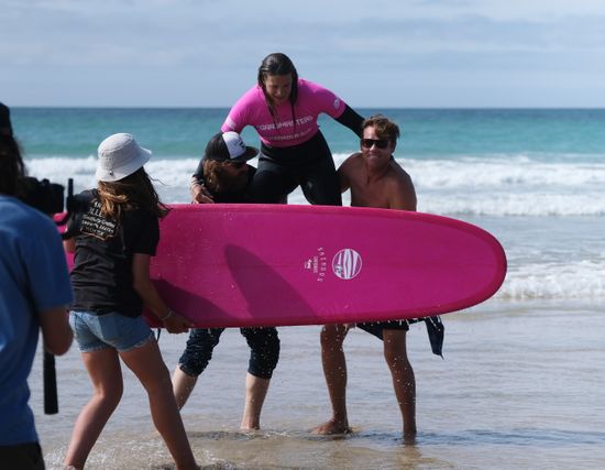 Emily Currie Winner Womens Longboard Editorial Stock Photo - Stock ...