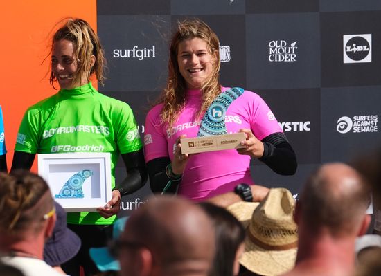 Emily Currie Winner Womens Longboard Editorial Stock Photo - Stock ...