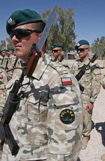 Polish Soldiers 12th Mechanized Division Stand Editorial Stock Photo ...