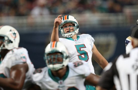 Miami Dolphins Kicker Dan Carpenter Watches Editorial Stock Photo ...