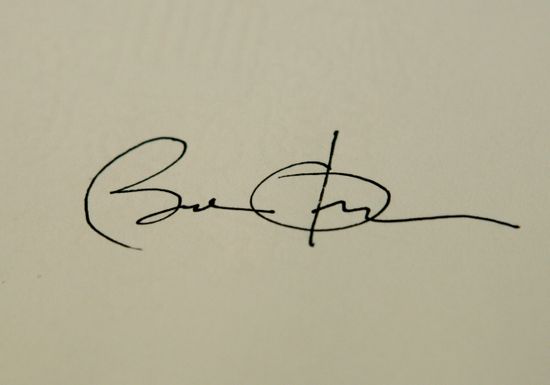 President Barack Obamas First Signature President Editorial Stock Photo ...